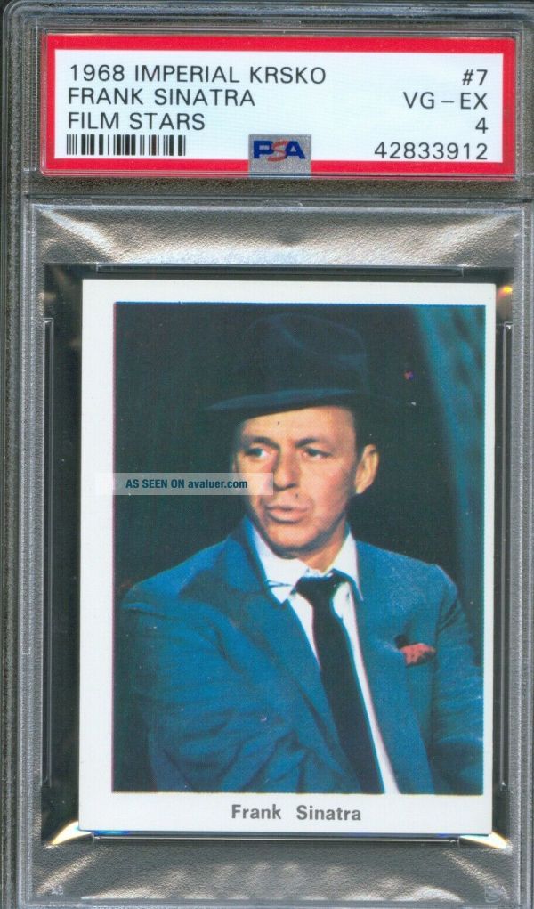 1968 Imperial Krsko Gum Card 7 FRANK SINATRA Strangers In The Night ...