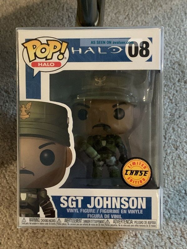 Funko Pop Halo Sgt. Johnson 08 With Cigar Chase W/protector | #26080286