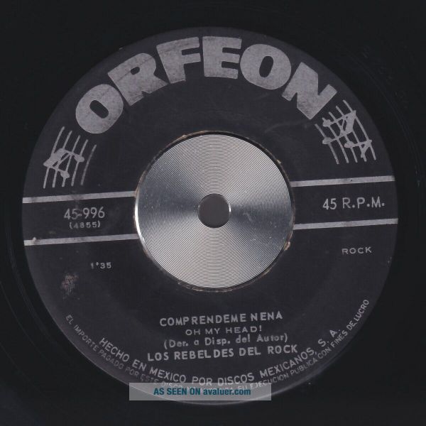 LOS REBELDES DEL ROCK Comprendeme Nena ROCKABILLY Mexico RITCHIE ...