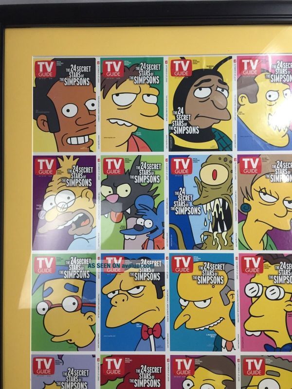 Tv Guide Cover The 24 Secret Stars Of The Simpsons Art Collectable ...