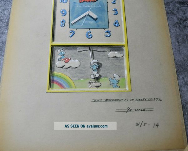 Smurf In Swing Time - One Of The Kind Bradley Time Clock Concept Art ...