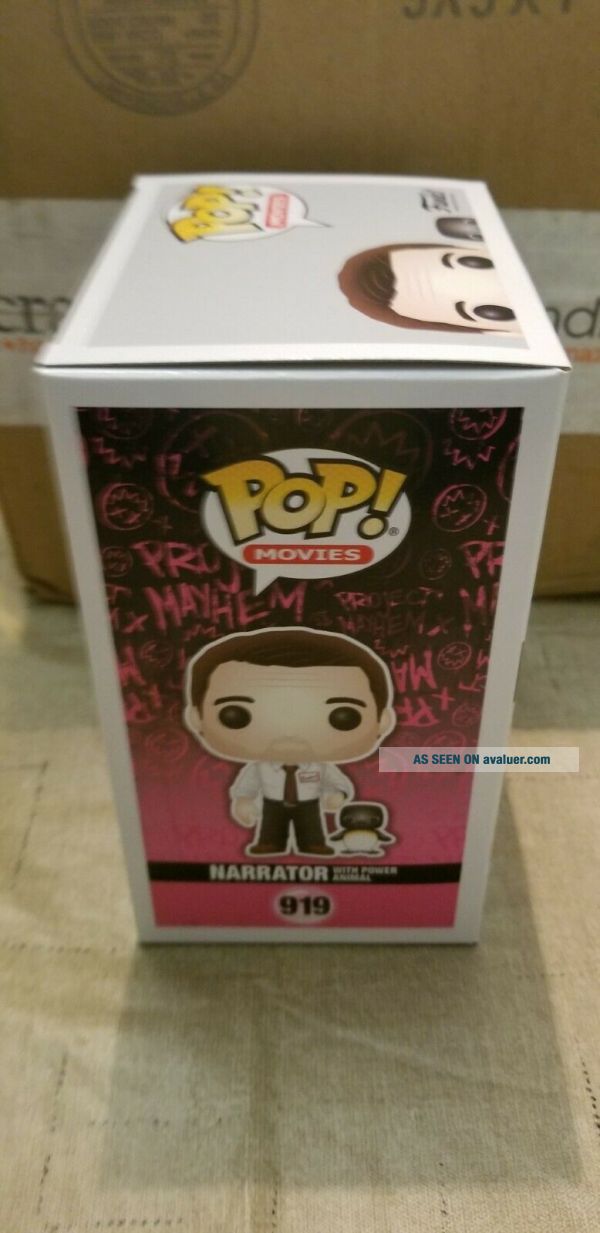 Funko Pop Fight Club The Narrator With Power Animal Chase Exclusive 919 ...