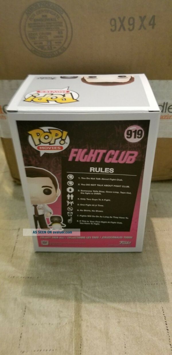 Funko Pop Fight Club The Narrator With Power Animal Chase Exclusive 919 ...