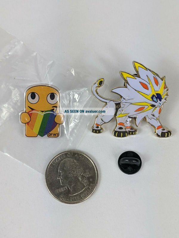 Amazon Pride Peccy Pin And Pokemon Pin Combo With Extra Rubber Back ...