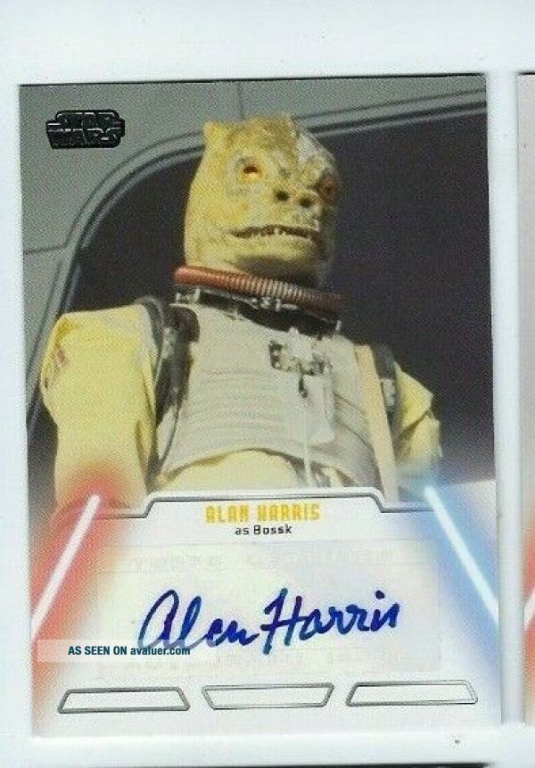 2013 Star Wars Jedi Legacy Auto Autograph Alan Harris | #26258246