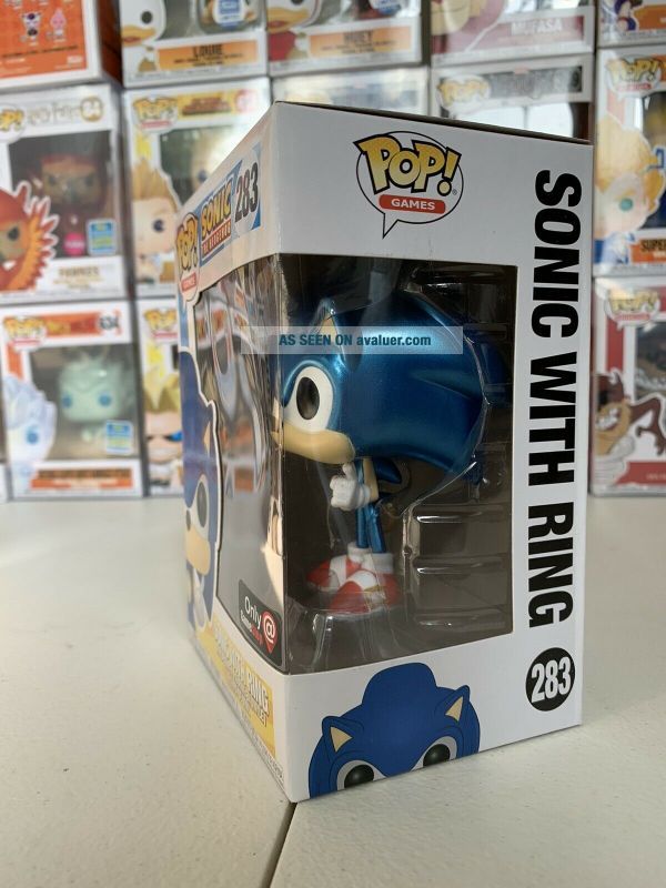 Funko Pop Sonic The Hedgehog Metallic Sonic With Ring 283 (GameStop ...