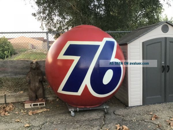 Vintage HUGE GIANT UNION 76 BALL Gas Gasoline Oil Station Sign On ...