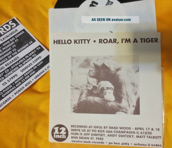 HUM Hello Kitty 2 7 " Inch Vinyl Record 1992 Alternative Indie MTV ...