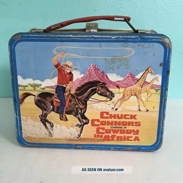 1968 Chuck Connors " Cowboy In Africa " King - Seeley Thermos Lunchbox ...