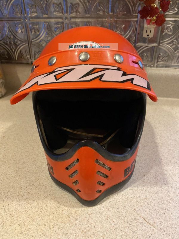 1975 Vintage Orange Bell Moto Star III Motorcycle Helmet | #26176989