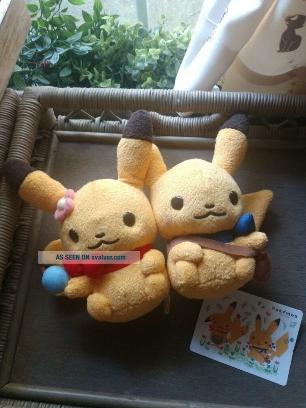Pikachu Little Tales Flower 2017 Pokemon Center Shinzi Katoh Plush TAG ...
