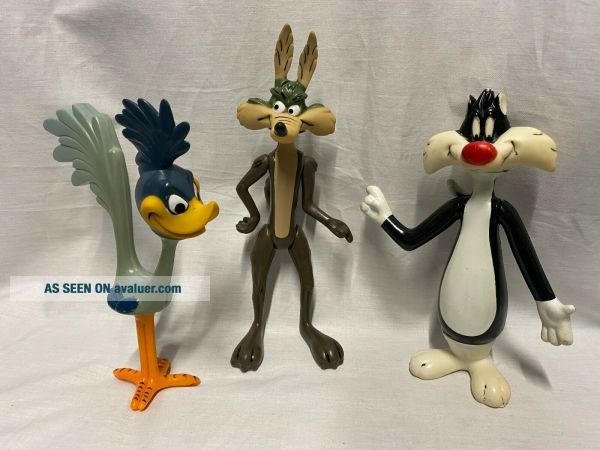 Vintage R DAKIN WARNER BROS Wiley Coyote Roadrunner Sylvester Toy ...