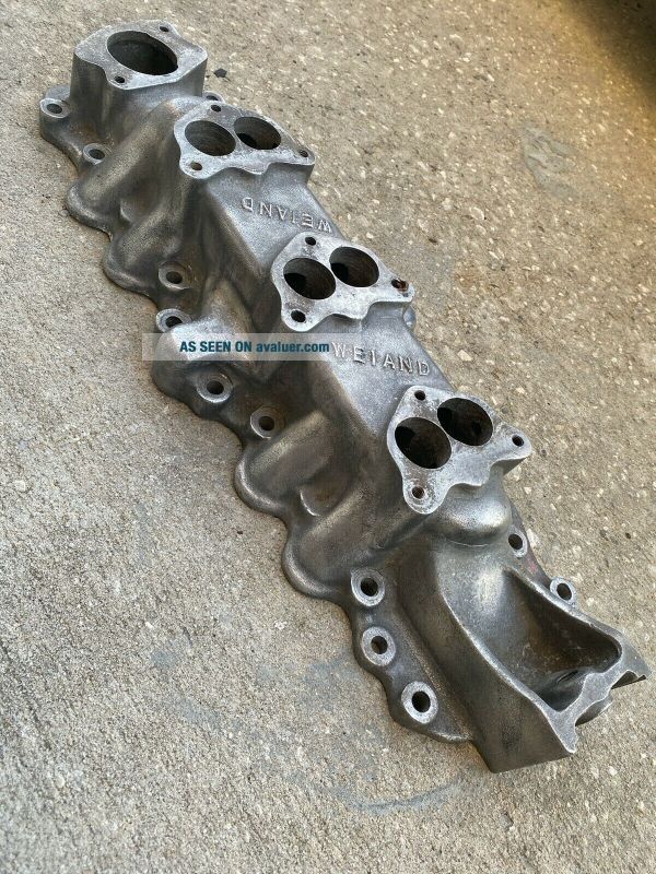 Flathead Flat Head Ford V8 Tri - Power 3x2 Weiand Intake Manifold ...