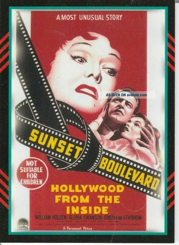Sunset Boulevard Costume Wardrobe Panini Trading Card Gloria Swanson ...