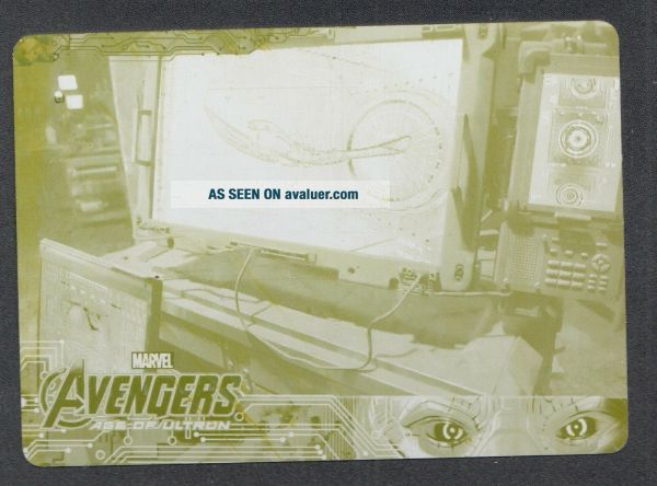 MARVEL AVENGERS AGE OF ULTRON Upper Deck METAL PRINTING PLATE CARD 71 ...