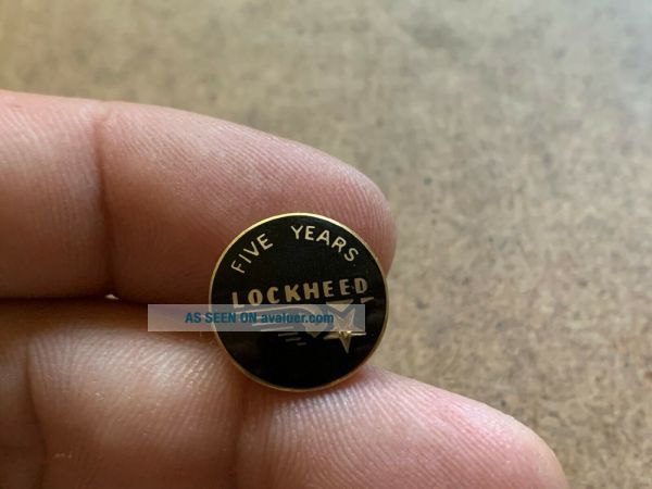 VINTAGE LOCKHEED MARTIN 10K GOLD FILLED FIVE YEARS EMPLOYEE SERVICE ...