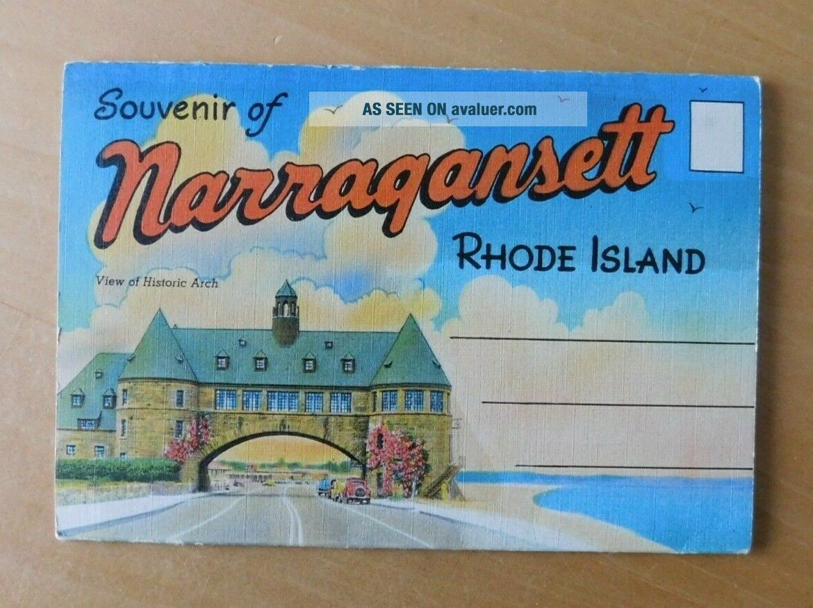 Vintage Narragansett RI Rhode Island PC Souvenir Post Card Pt Judith ...