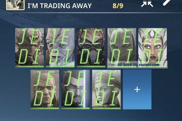 Topps Star Wars Card Trader 8 JEDI Green Base Rare [DIGITAL] | #26382173