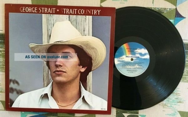 George Strait LP Strait Country 1981 Debut VG, /M - | #26405403