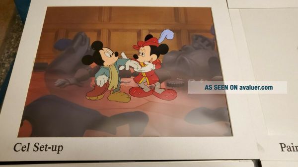 Mickey Mouse Prince And The Pauper Animation Cell Set | #26440150