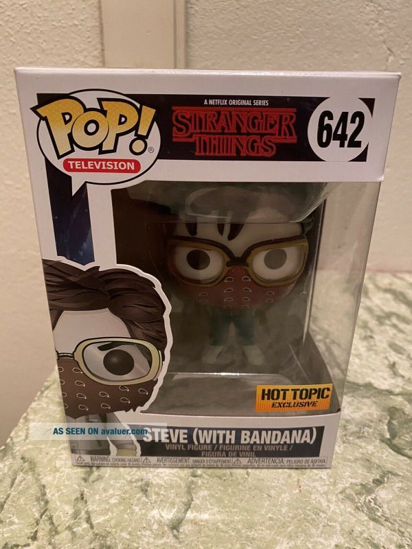 Funko Pop Stranger Things Steve With Bandana 642 Hot Topic Exclusive ...