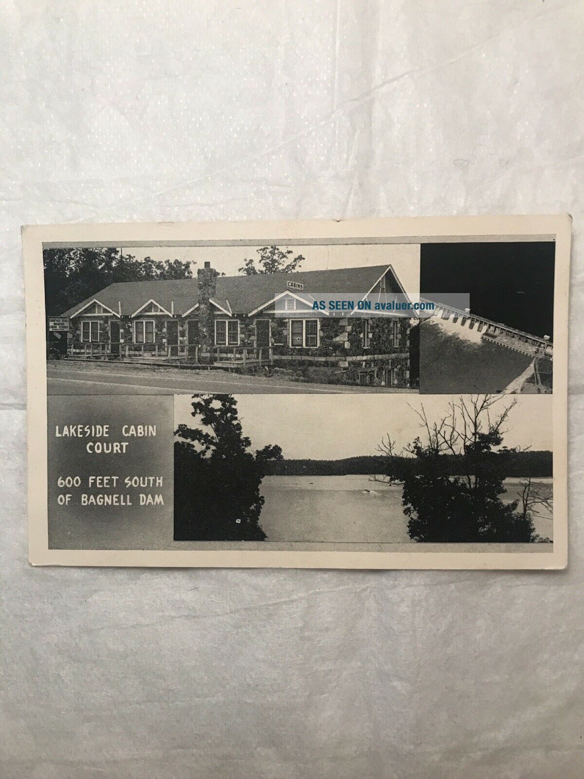 Vintage Lake Of Ozarks Missouri Lakeside Cabin Postcard 1947 | #26459125