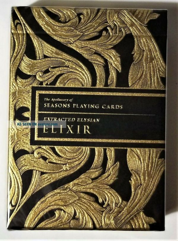 Apothecary Seasons Elixir Gold Gilded Playing Cards Limited Deck USPCC ...