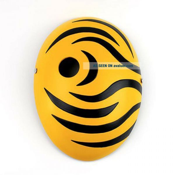 Anime Naruto Mask Uchiha Obito Tobi Cosplay Costume Resin Helmet ...