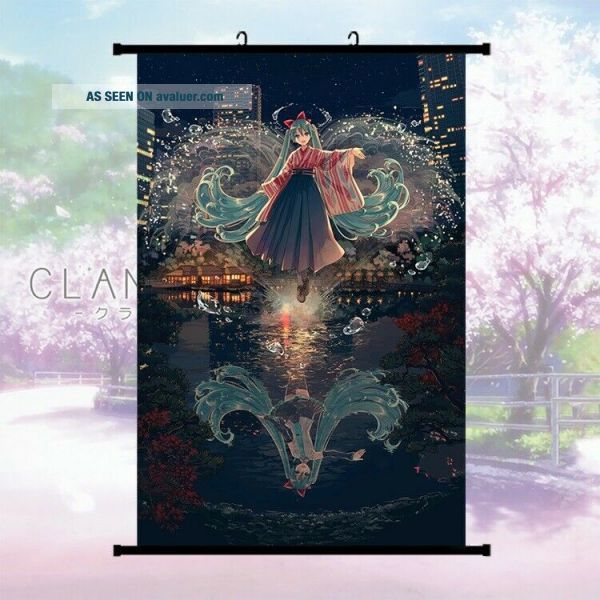 Otaku Roll Wall Poster Scroll Anime Hatsune Miku Cosplay Decor Home ...