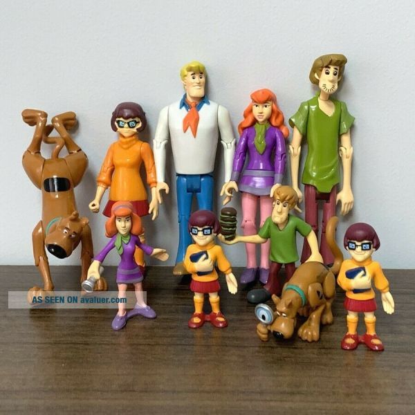 10X Scooby Doo Mystery Solving Gang Monster Figure Fred Shaggy Daphne ...