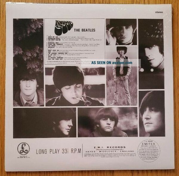 THE BEATLES RUBBER SOUL REMASTERED STEREO LP VINYL (2014) FACTORY ...