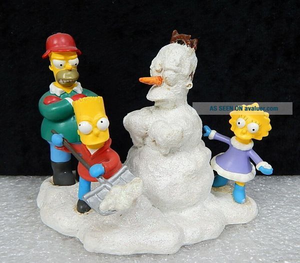 The Simpsons 1556 We Can Build A Snowman Family Christmas Sculpture ...