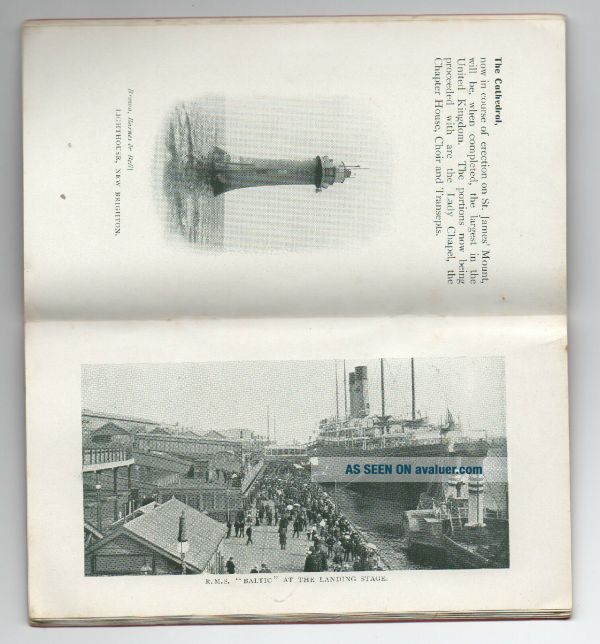 1900 Guide Booklet To Liverpool England With Numerous Printed Photos ...