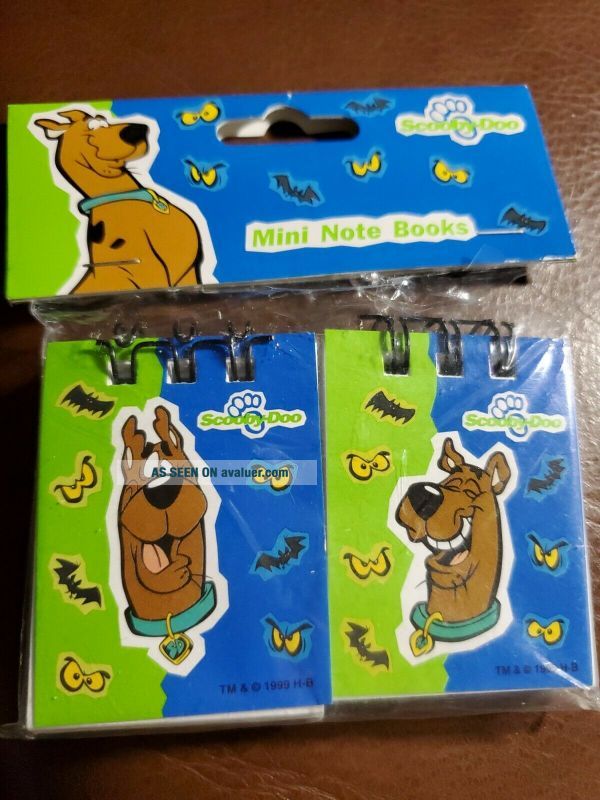 Scooby Doo Mini Note Books 1999 Warner Bros. Studio Store Freesp ...