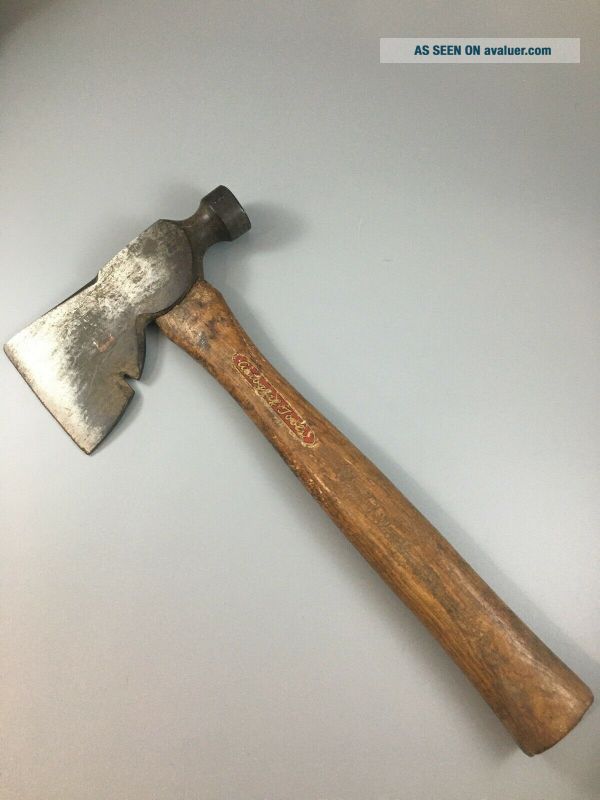 Vintage Plumb “Autograph Tools” Hatchet With Handle, In Shape | #26664987