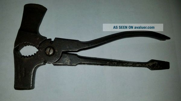 Rare German Combination Multi Tool Pliers Axe Hammer Made In Germany ...