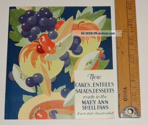 1920s Mary Ann Shell Pans Edward Katzinger Company Illustrated Booklet ...