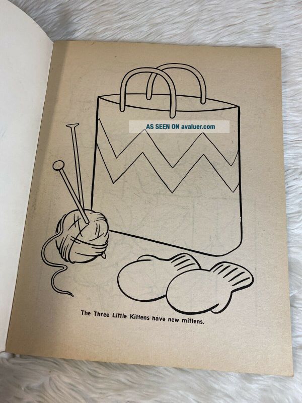 Vintage Coloring Book The Three Little Kittens | #26716223