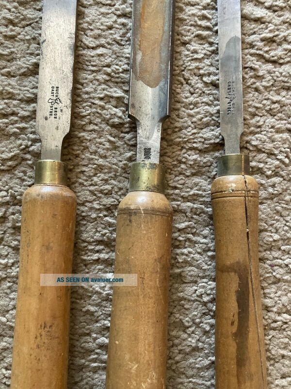 Buck Bros Wood Turning Tool Set Gouge Chisels | #26791082