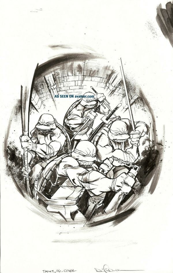 IDW Teenage Mutant Ninja Turtles 6 Cover Art By Dan Duncan TMNT Team ...
