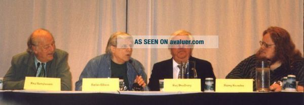 HARLAN ELLISON/ RAY HARRYHAUSEN/ BRADBURY - Stage Panel. 1998 At Dragon ...