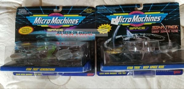 Galoob Micro Machines Star Trek Generations, Deep Space Nine With ...