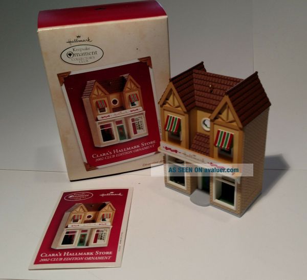 Hallmark Keepsake Christmas Ornament 2002 Clara ' S Hallmark Store Club ...