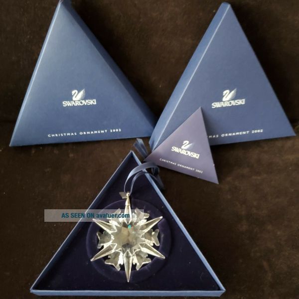 2002 Swarovski Crystal Snowflake Annual Christmas Ornament | #26969206