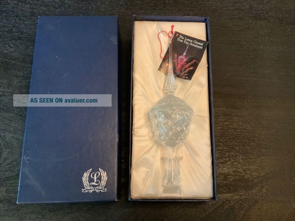 1983 Lenox Cut Crystal Christmas Tree Topper Ornament | #27005197