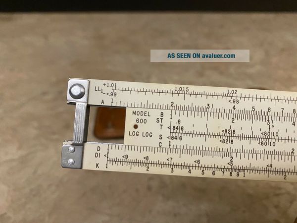 Vintage Pickett Model 600 Log Log Metal Slide Rule W/ Leather Case ...