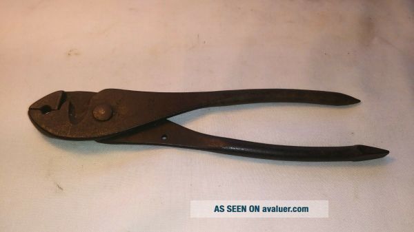 VINTAGE MINING CRESCENT NO. 2 BLASTING CAP FUSE CUTTER CRIMPER PLIERS ...