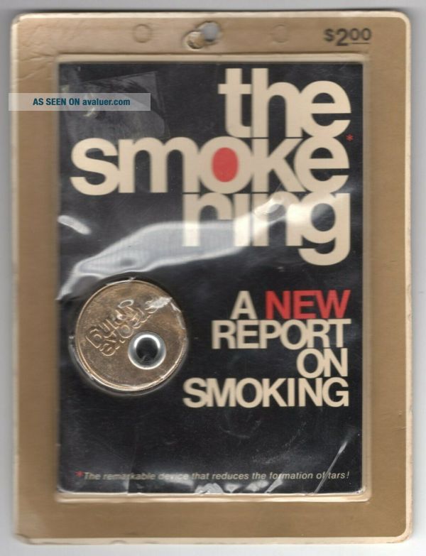 Vintage Anti - Smoking [Quack?] Medical Device: " The Smoke Ring ...