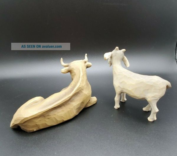 Willow Tree Nativity Christmas Ox And Goat Demdaco Susan Lordi 2 Pc Set ...
