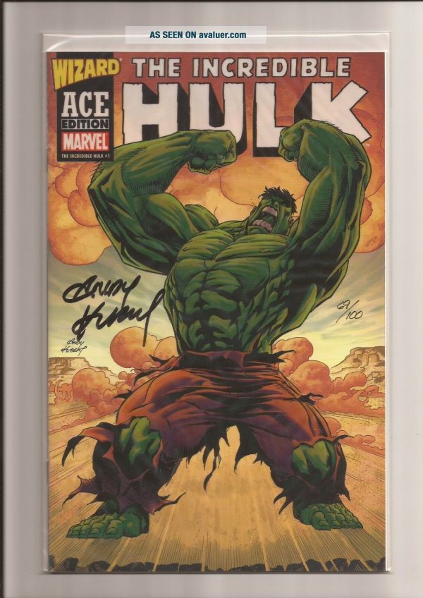 WIZARD ACE: THE INCREDIBLE HULK 1 NM (ACETATE COVER) ORIGIN, 1ST HULK ...